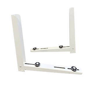 Heavy Duty Outdoor Bracket-Steel Plate, ,Air Conditioner Support Brackets,AC Bracket Stand for Mounting Mini Split Fits 7000-12000 Btu Units,Two-Way mounting Design,Support up to 260lbs.