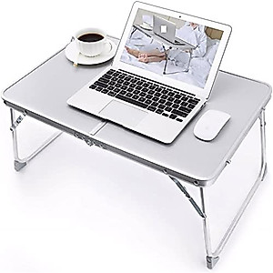 MJWDP Lifting Computer Desk Rolling Table Desk with Adjustable Height Laptop Notebook Swivel Desk with 5 Wheels Leg Table (Color : D, Size