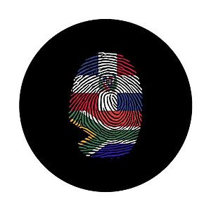 Dominican South Africa Fingerprint Dominicana South African PopSockets Standard PopGrip