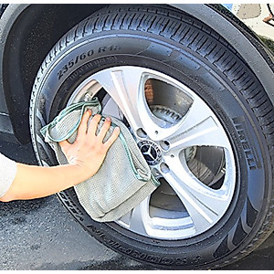 Simple Houseware Waffle Weave Gray Matter Microfiber Drying Towel, 25 x 36 Inches, Grey