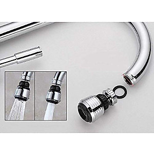 2PCS 360 Degree Swivel Faucet Aerator Deluxe Water Saving Faucet Sprayer Water Saving Bubbler Pressurized Faucet Filter Kitchen Accessories