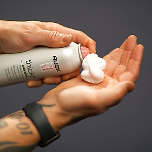 RUSK Designer Collection Thicker Thickening Mousse for Fine or Thin Hair, 8.8 Oz, Thickening Mousse that Provides Body, Texture, and Hold Without Buildup