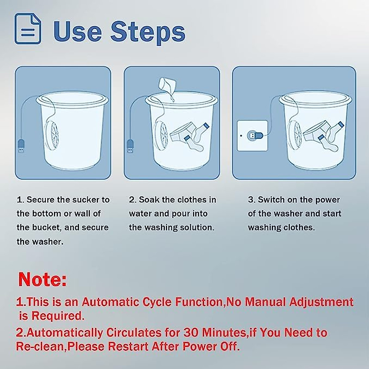 Ultrasonic Washing Machine, USB Powered Portable Turbine Washing Machine Ultrasound Turbo Washer for Traveling Camping Home College Dormitory (White)