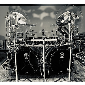 DistinctAndUnique 22 inch - 3 Pack Crystal Clear Acrylic Drum KIT Baffle - Muffles Live Recording Standard Mounting On All Cymbal Stand Performance Shields Sound Barrier