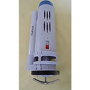 NuFlush Dual Flush Valve Replacement for American Standard for 2 inch Flush Hole, One Piece Toilet, 12 inches Tall