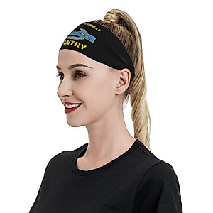 Us Army Combat Infantry Badge Sports Headbands Unisex Yoga Non-Slip Quick-Drying Workout Hairband
