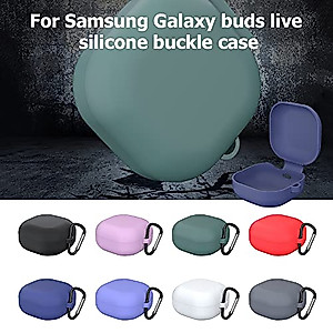 Protective Silicone Cover Earphone Compatible with for Samsung Galaxy Buds Live Bud 2 case Cover Dustproof Shell for Samsung Buds Pro Case Matte for Women Men Girls Boys