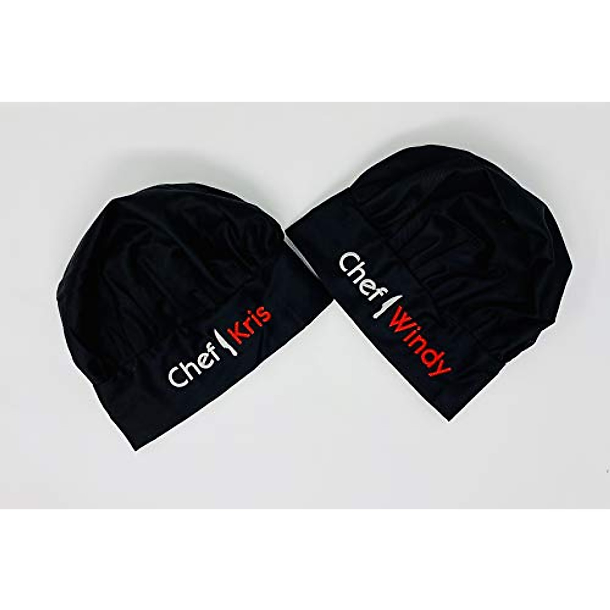 Embroidered Chef Hat with Custom Name a Great Gift Adult Premium Quality (Black)