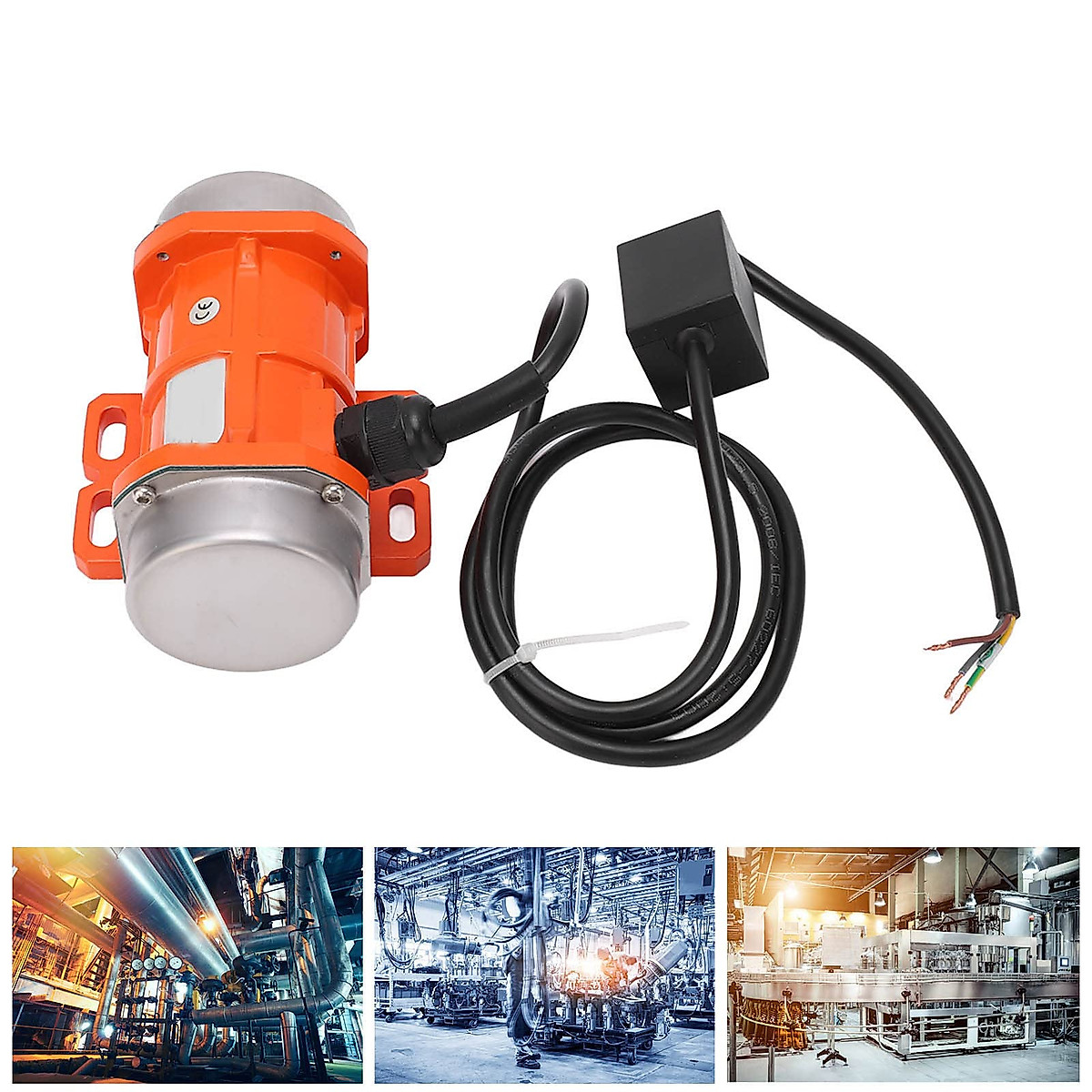 110V Vibrating Motor 110V 3600Rpm Single Asynchronous Motor Concrete Vibrator Micro Vibration Motor Vibrator Aluminum Power Concrete Vibrators (100W)