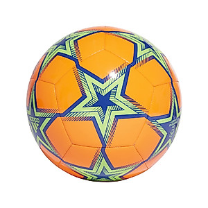 adidas unisex-adult Finale 21 Club Soccer Ball Black/Solar Red/Solar Yellow 5