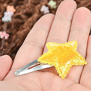 Hotop 50 Pack Snap Hair Clips Hair Barrettes for Kids, Girls and Women, 50 mm (Silver)