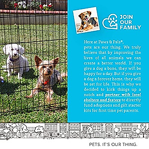 Dog Exercise Pen Pet Playpens for Small Dogs - Puppy Playpen Outdoor Back or Front Yard Fence Cage Fencing Doggie Rabbit Cats Playpens Outside Fences with Door - Metal Wire Foldable 8-Panel 30 sq Foot