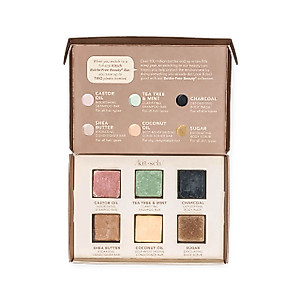 Kitsch 6 Piece Luxury Bar Sampler Set with Shampoo Bars, Conditioner Bars & Body Wash Bars - Made in US - All Natural - Bottle-Free Beauty Bars