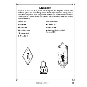 Random Tables: Dungeons and Lairs: The Game Master's Companion for Creating Secret Entrances, Rumors, Prisons, and More