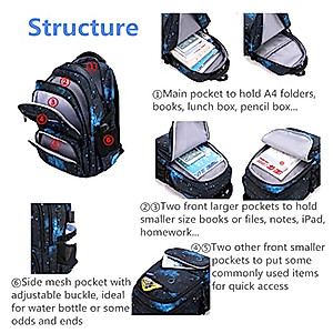 Pink Lattice Primary Middle School Bag Rolling Backpack Elementary Girls Wheeled Bookbag with Six Wheels
