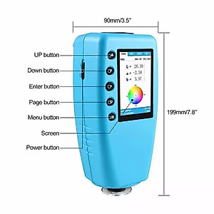 WR-10QC Portable Digital Colorimeter Color Analyzer Color Difference Meter 4mm