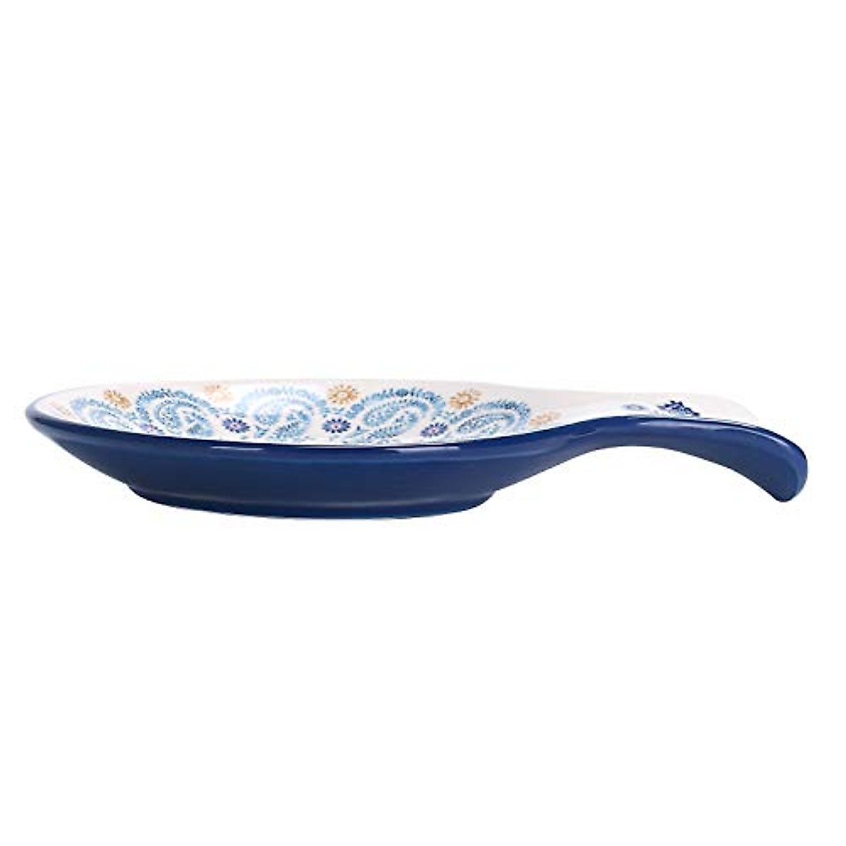 Bico Blue Talavera Ceramic Spoon Rest, House Warming Gift, Dishwasher Safe