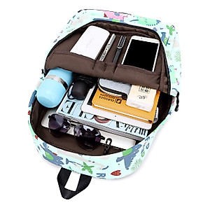 Acmebon Fashion Roomy Cute Backpacks for Teen Girl Children Lightweight School Bookbag Dinosaur