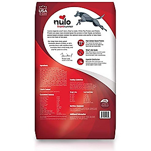 Nulo Frontrunner Dry Dog Food for Adult Dogs - Grain Inclusive Recipe with Beef, Barley, & Lamb - All Natural Pet Foods with High Taurine Levels - Animal Protein for Lean Strong Muscles
