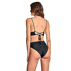 Maaji Women's Standard Long Line Triangle, Black