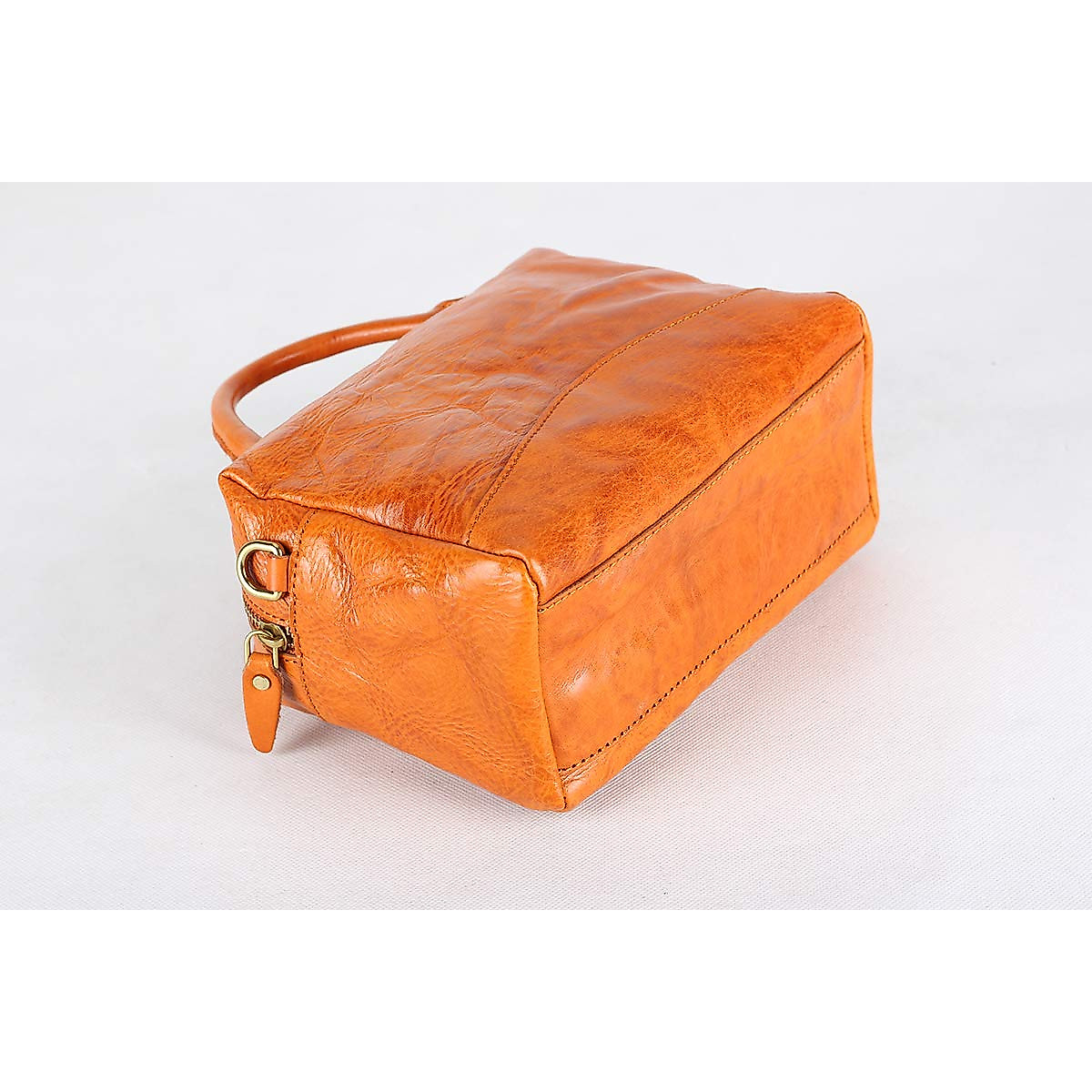 Ancicraft Shoulder Bags For Women Leather Handbags Yellow brown Top Handle Crossbody Bag Purse For Her Fashion