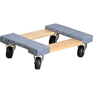 Ironton Carpeted Mover's Dolly, 1,000-Lb. Capacity, 18in. x 12in.