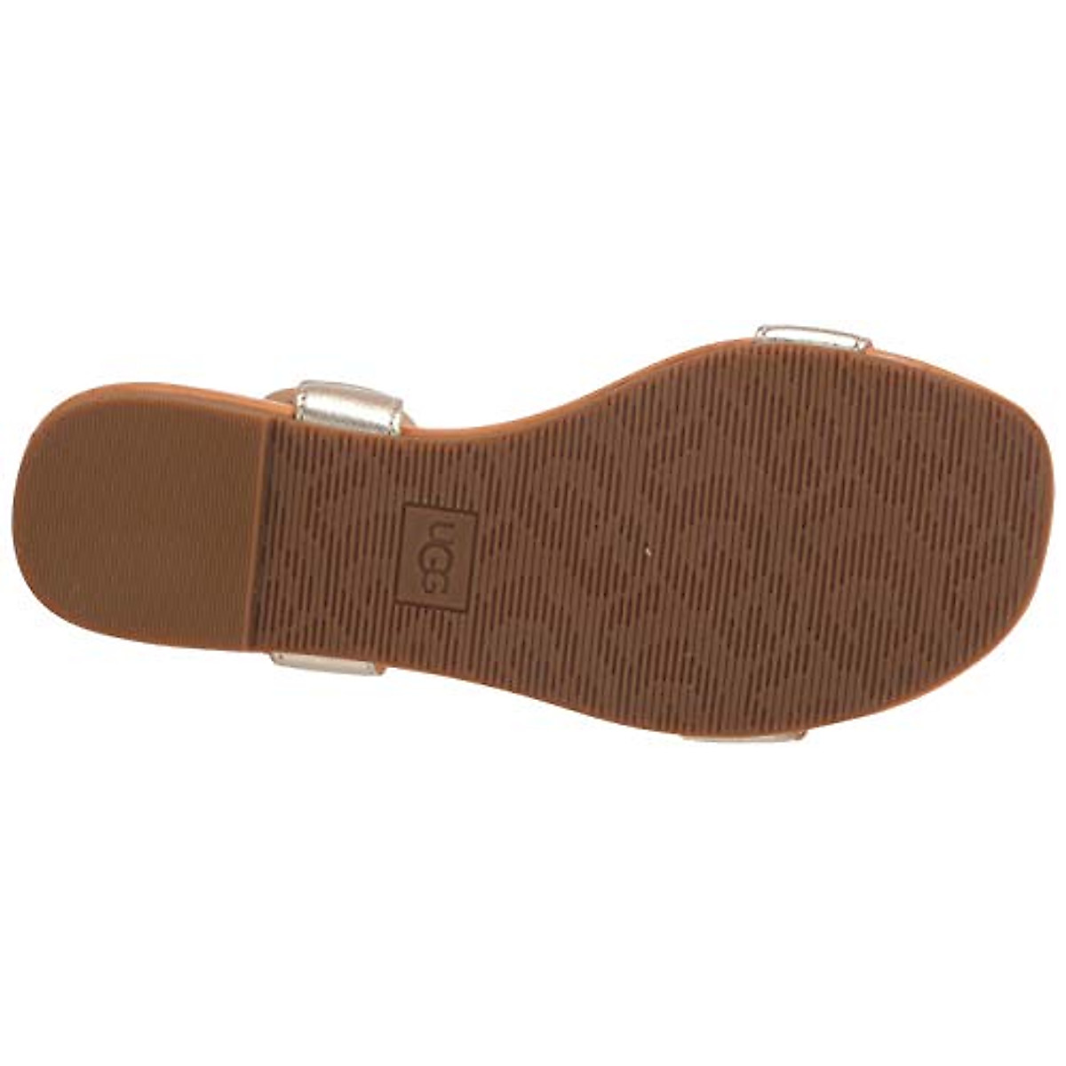 UGG Women's RYNELL Flat Sandal, Gold Metallic, 5.5