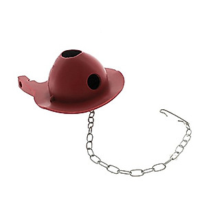 Essential Values 3-Inch Toto Toilet Flapper Replacement - Rubber Toilet Tank Flapper with Chain and Hook, Aftermarket Toilet Flapper for G-Max, Thu499s, Thu331s, Thu175s & 2021bp Toto Toilet Models