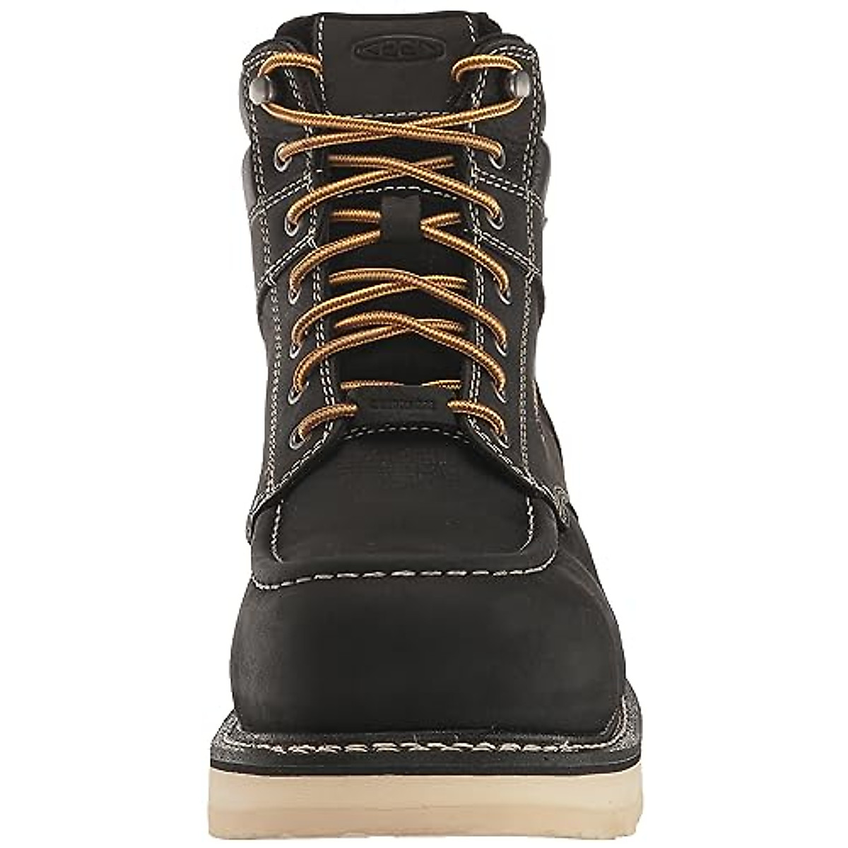 KEEN Utility Men's Cincinnati 6” Composite Toe Waterproof 90 Degree Heel Heavy Duty Work Boots, Black/Sandshell, 11