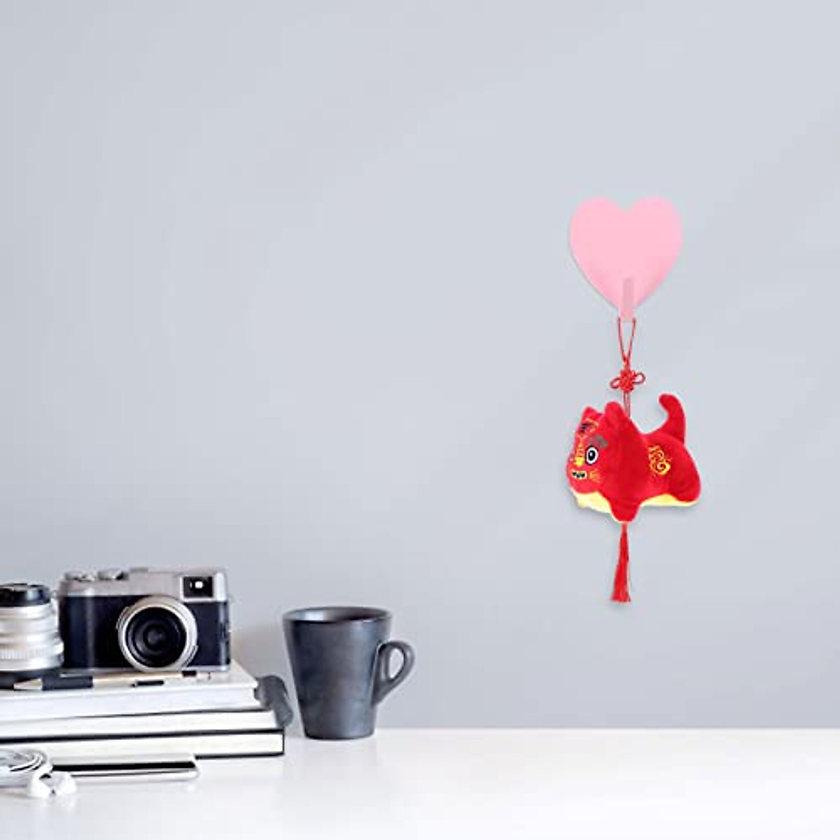 Zerodeko Ceiling Hooks 12Pcs Heart Shaped Wall Hooks Metal Decorative Cute Hook Adhesive Wall Hook Key Hat Towel Hooks Coat Wall Hangers for Home Kids Room Decoration 1 Ceiling Hook
