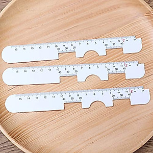Healvian PD Ruler Pupillary Distance Ruler Eye Ophthalmic Tool Straight PD Ruler Optical Vernier Pupillary Ruler 30 Pcs