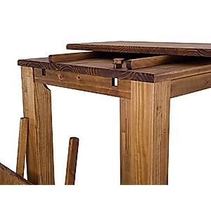 B.R.A.S.I.L.-Möbel TableChamp Extensions Expandable 20 x 30 Brazil Solid Wood Pine Oiled