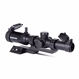 Monstrum 1-6x24 LPVO Rifle Scope with Offset Micro Red Dot Mount | Compatible with Vortex Venom/Viper/Fastfire/Docter Standard Red Dots