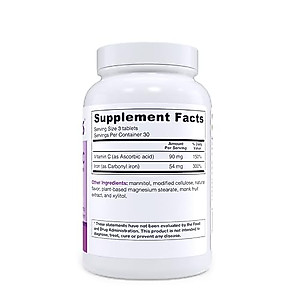 BariMelts Calcium Citrate, Dissolvable Bariatric Vitamins, Natural Berry Flavor, 120 Fast Melting Tablets