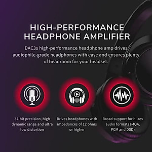 Audioengine DAC3 32-Bit Portable DAC and Headphone Amplifier | Hi-Fi Professional Digital Audio Converter for Headphones, Android, iPhone, Laptop, Desktop