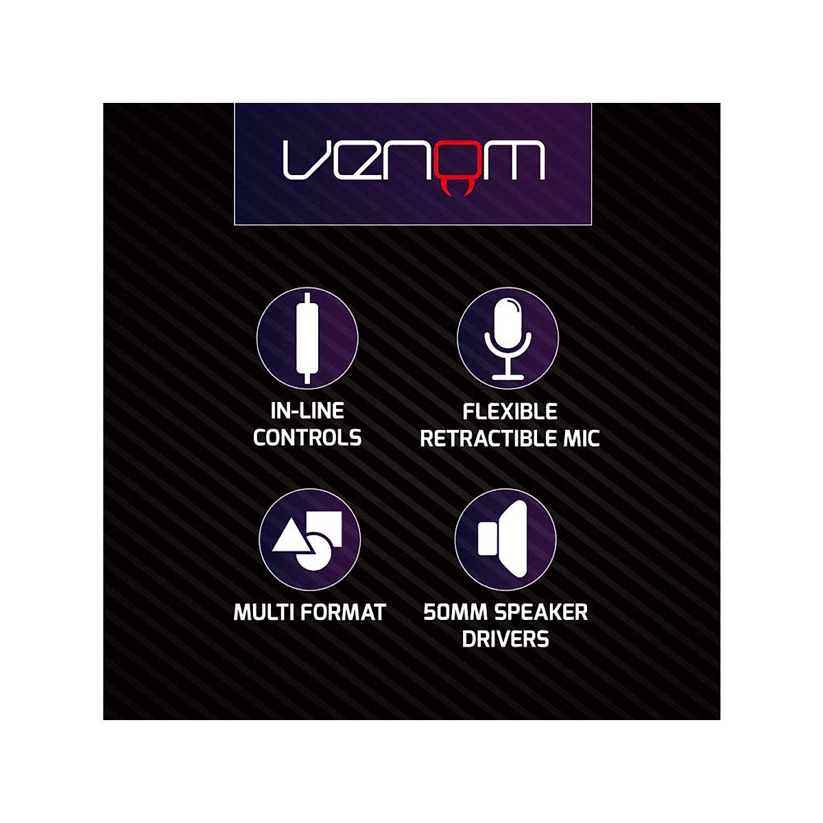 Venom Sabre Universal Stereo Gaming Headset (PS4 / Xbox One / Switch / PC / Mac) (PS4)