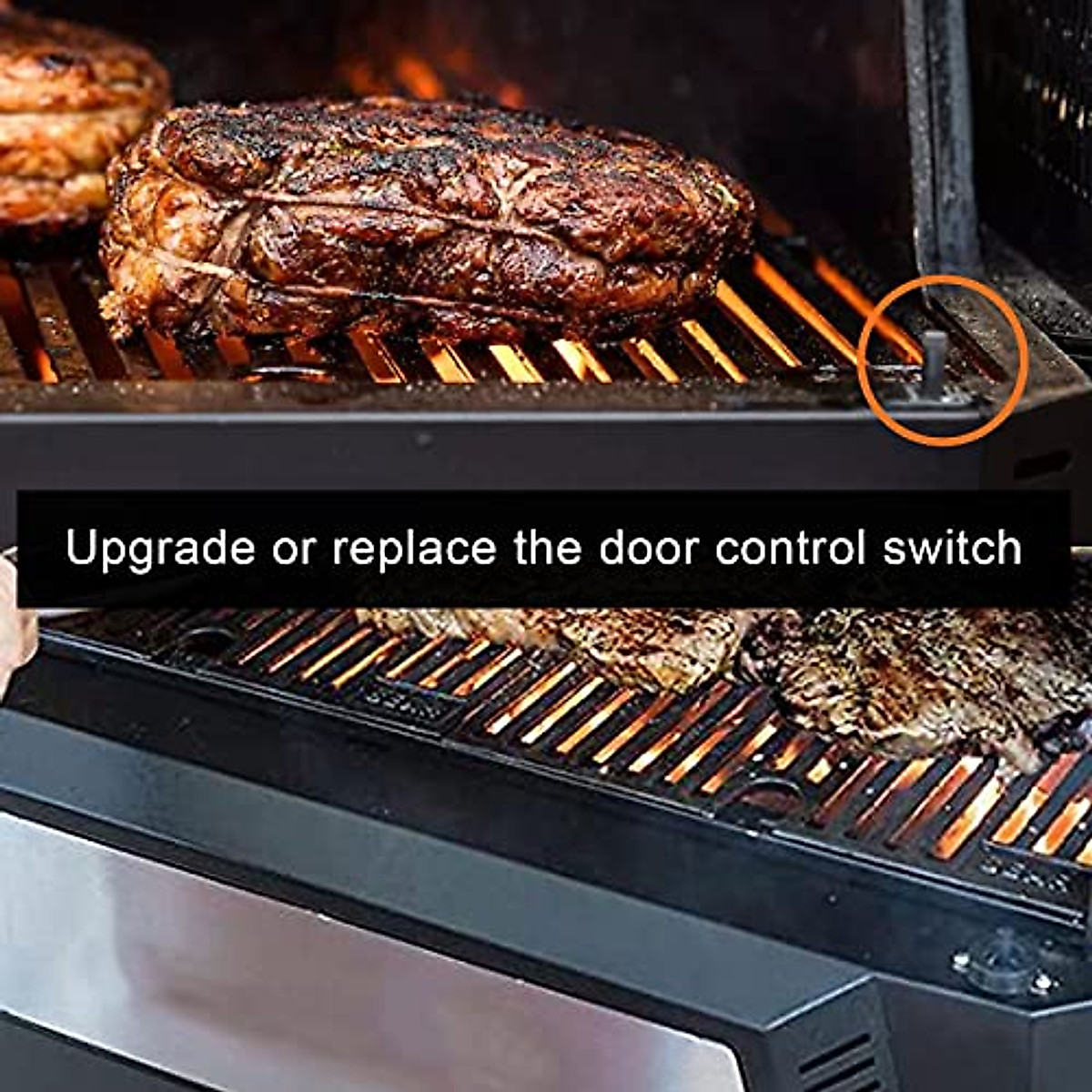 Carkio Hopper Lid/Door Switch & Electric Wire Replacement Kit Compatible with Masterbuilt Gravity Series 560/800/1050 XL & Digital Charcoal Grill + Smokers