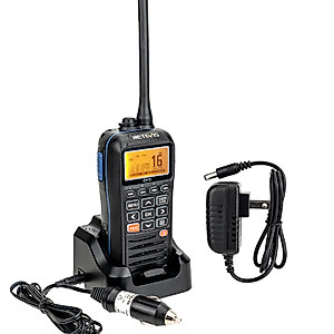 Retevis RM40 Handheld Marine Radio with GPS, DSC Radio Marine,Boat Radio Floating IP67 Submersible Waterproof,Mob,NOAA Weather Alert,1500mAh,Marine Radio Handheld with Distress for Boats Coast Guard