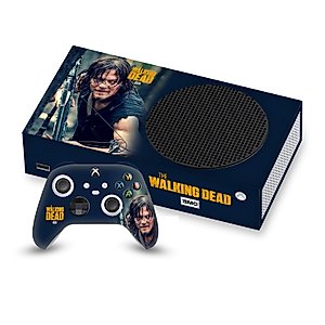 Head Case Designs Officially Licensed AMC The Walking Dead Daryl Lurk Daryl Dixon Graphics Vinyl Sticker Gaming Skin Decal Cover Compatible With Xbox Series S Console and Controller Bundle