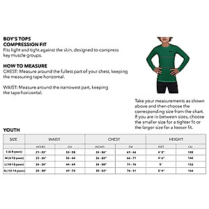 TCA Boys' Pro Performance Long Sleeve Running Compression Base Layer Top - Crew Neck - Navy Eclipse, 10-12 Years