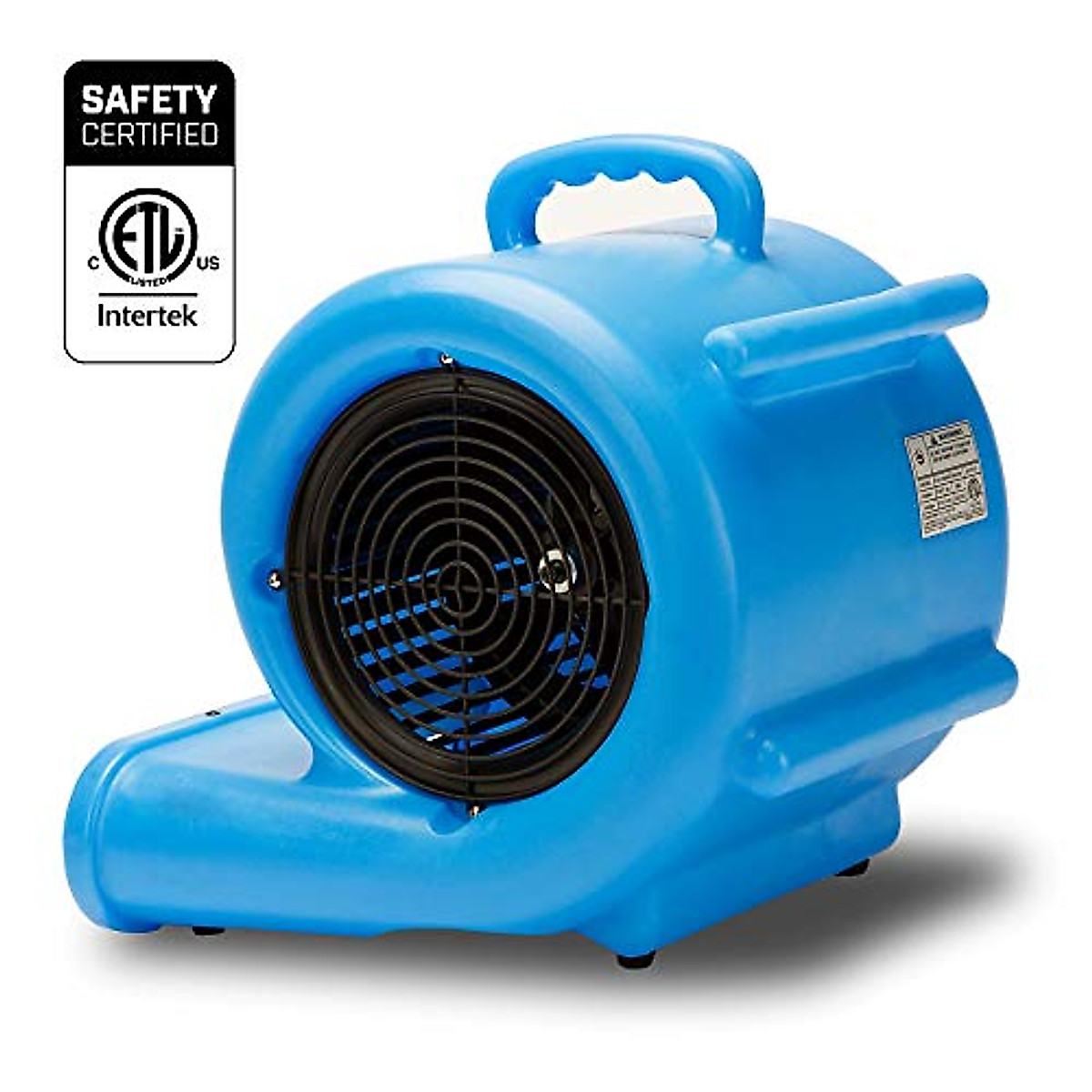 BlueDri One-33 Air Mover, 1/3 HP 2900 CFM Industrial Water Damage Flood Restoration Carpet and Floor Drying Blower Fan
