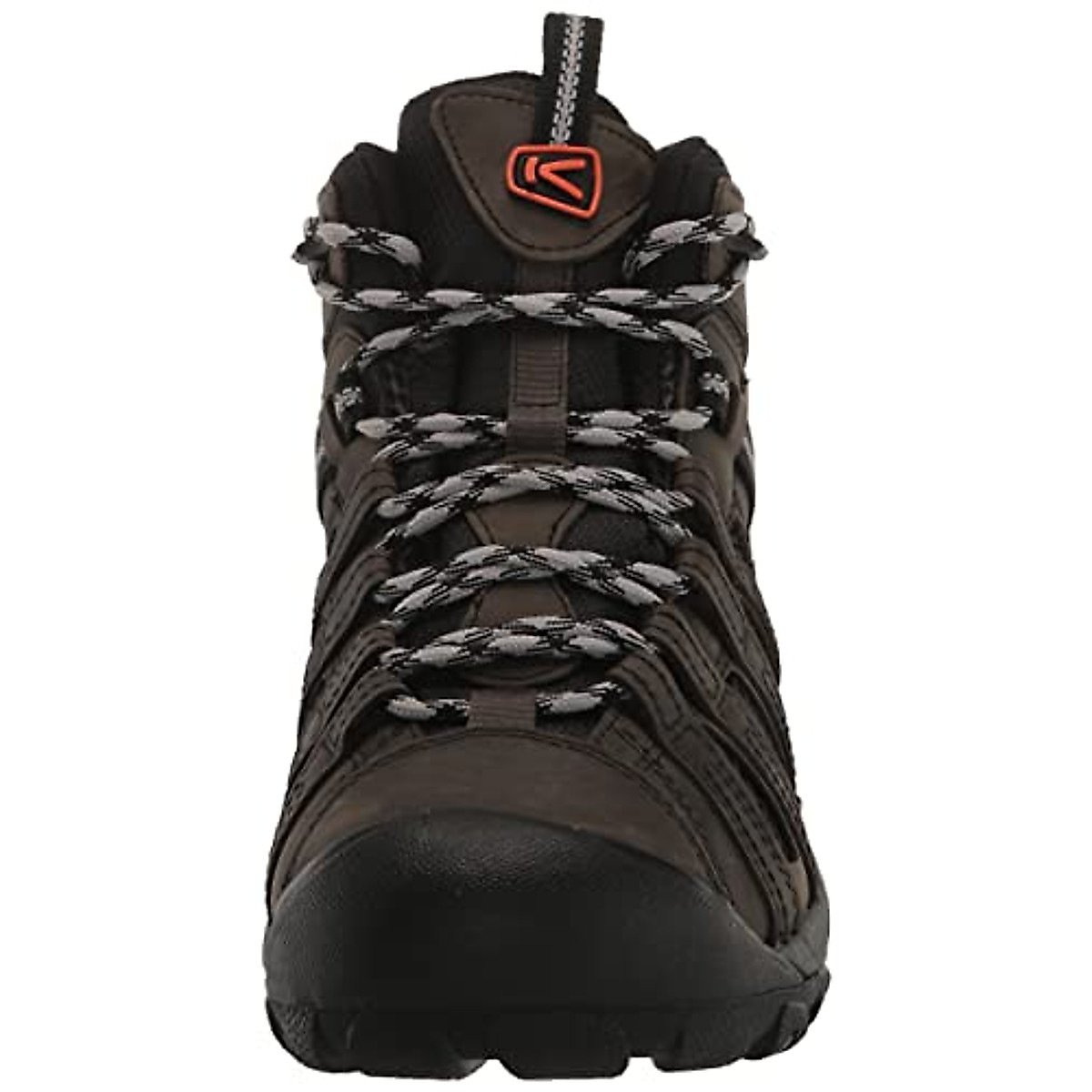 KEEN Men's Voyageur Mid Height Breathable Hiking Boots, Steel Grey/Scarlet Ibis, 10.5