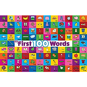 Palace Learning My 100 First Words LAMINATED Poster (18 x 24)
