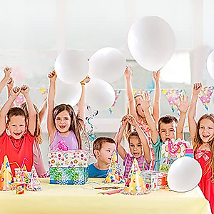 18 inch White Balloons, 20 pcs Big Pure White Thicker Latex Balloons for Wedding Birthday Baby Shower Party Decorations