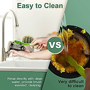 Cold Press Juicer, Aobosi Slow Masticating Juicer Machines with Reverse Function, Quiet Motor, High Juice Yield with Juice Jug & Brush for Cleaning, Gray