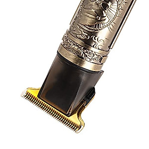 MIYUTU Hair Clippers for Men, Cordless Beard Trimmer Shaver Rechargeable T Blade Hair Trimmer Approaching Zero Grapped Hair Cutting Grooming Kit