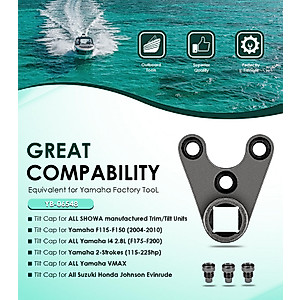 Trim/Tilt Pin Wrench MT0009-35mm x 6mm for Showa Yamaha Suzuki Honda Johnson Evinrude Outboards Remove Hydraulic Cylinders Trim/Tilt Caps