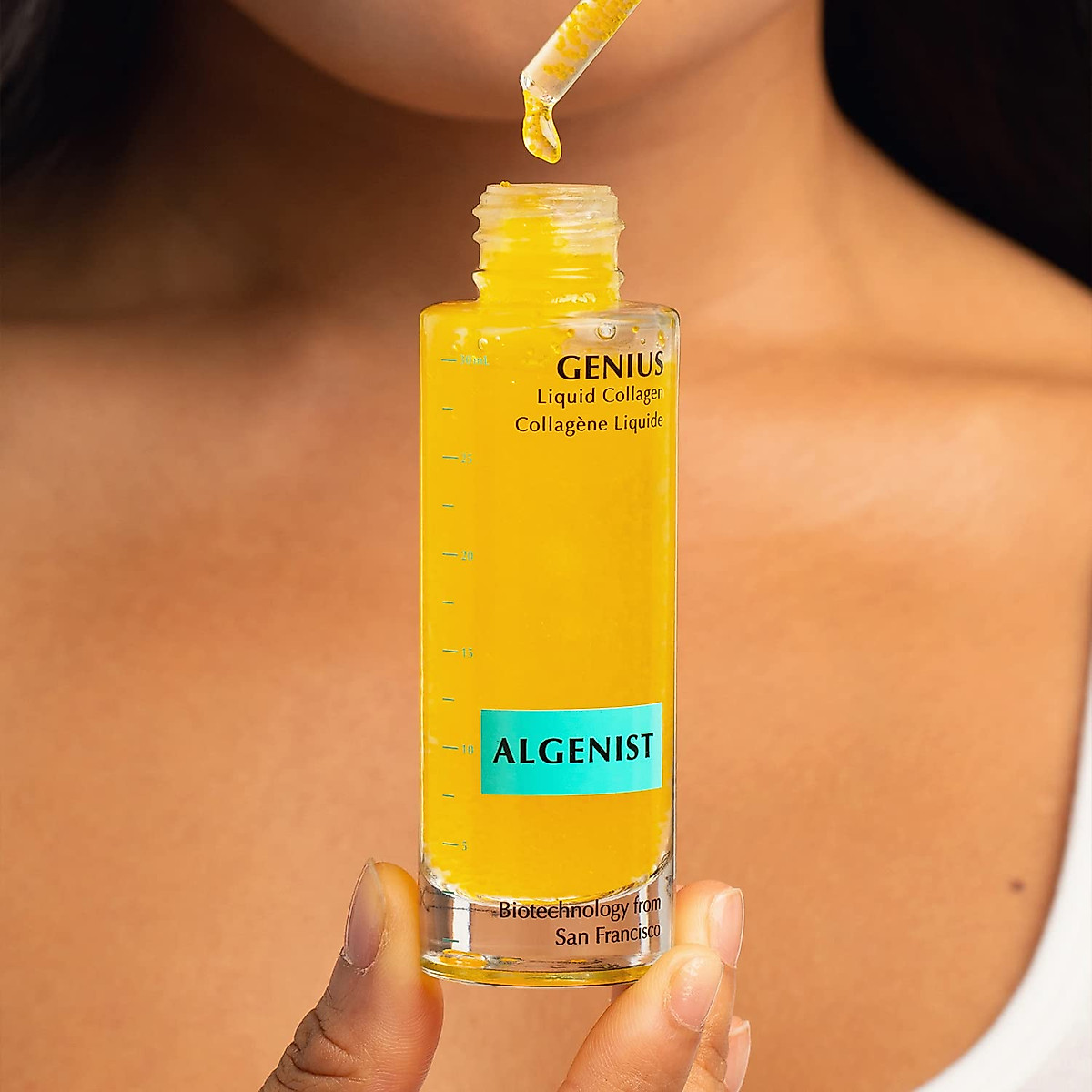 Algenist Collagen Boost, Brighten & Restore Kit - 4-Piece Anti-Aging Skincare Set - Genius Liquid Collagen, Blue Algae Vitamin C Dark Spot Correcting Peel, Calming Relief Cream & Eye Renewal Balm