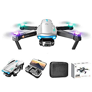 Mini Drone Rc Drones with Camera for Adults, Flying Toys with Color LED Lights, Headless Mode, 4K HD Fpv Camera, Fl-ow Localization, Drones for Kids 8-12, Rc Plane Helicopters Cool Stuff