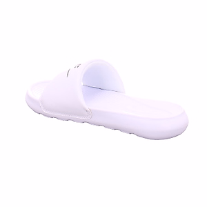 Nike Women's Victori One Slides Sport Sandal, White/Black-White, 8